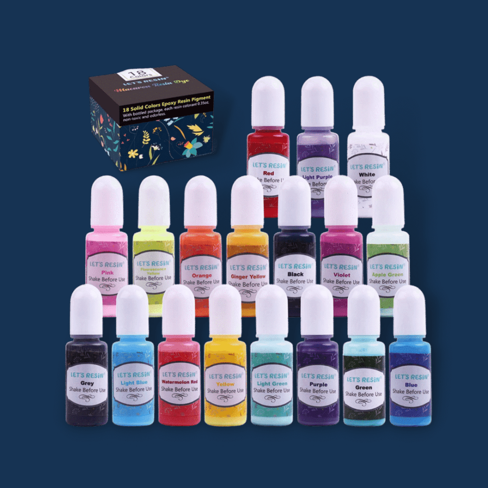 Let´s Resin Pigmentos Epoxi de resina 18 colores